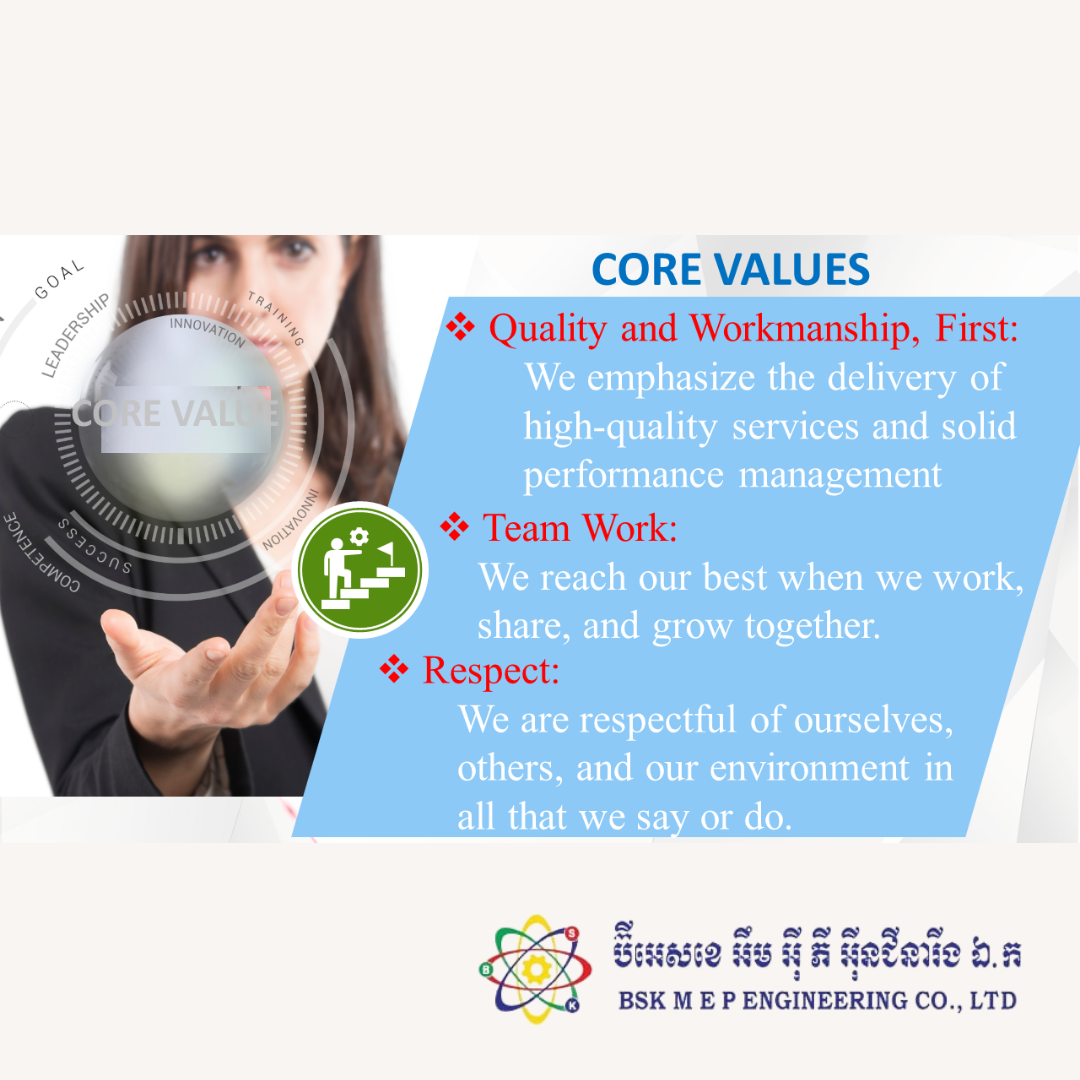 VISION, MISSION, CORE VALUES – BSK MEP ENGINEERING
